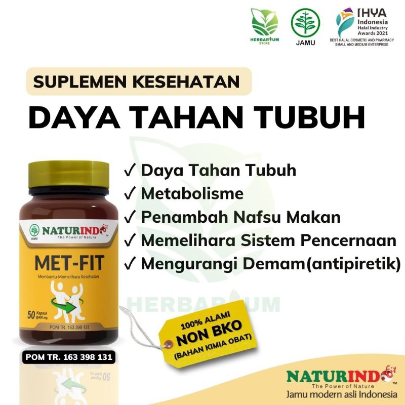 Jual Obat Metabolisme Tubuh MET-FIT Obat Herbal Metabolisme Tubuh ...