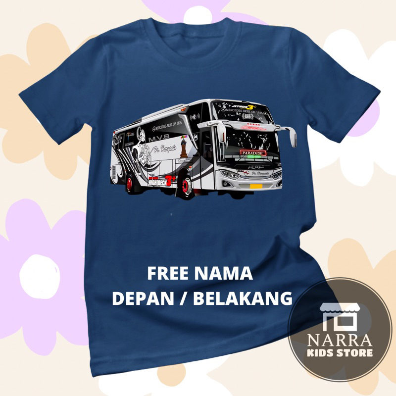 Jual Kaos Anak Custom Gambar Bus Haryanto Baju Unisex Bahan Premium Cotton Combed 30s | Shopee ...