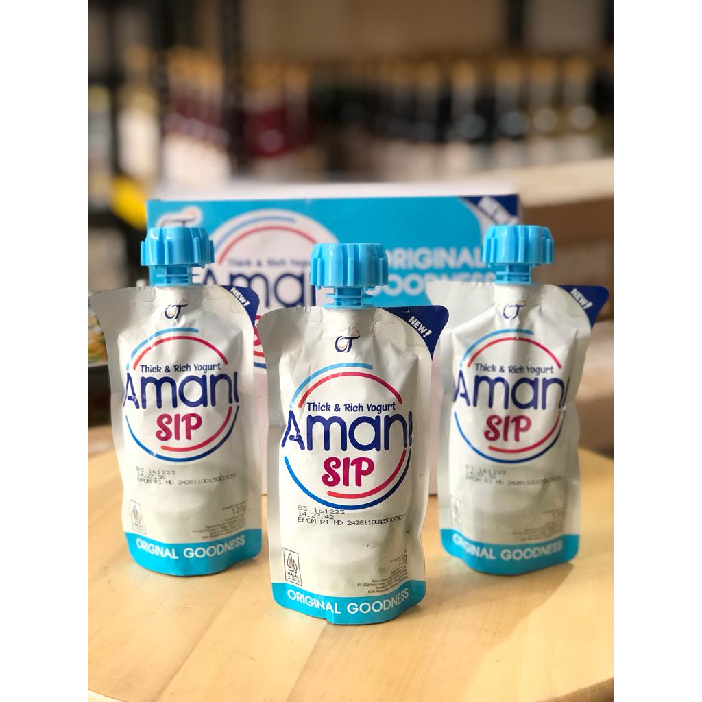 Jual Amani SIP Thick & Rich Yogurt Pouch 120 gr - Original Goodness | Shopee Indonesia