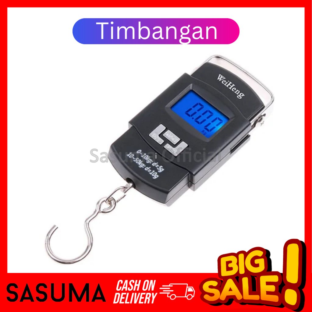 Jual SASUMA Timbangan Gantung Digital Portable Scale Weiheng WHA08 ...