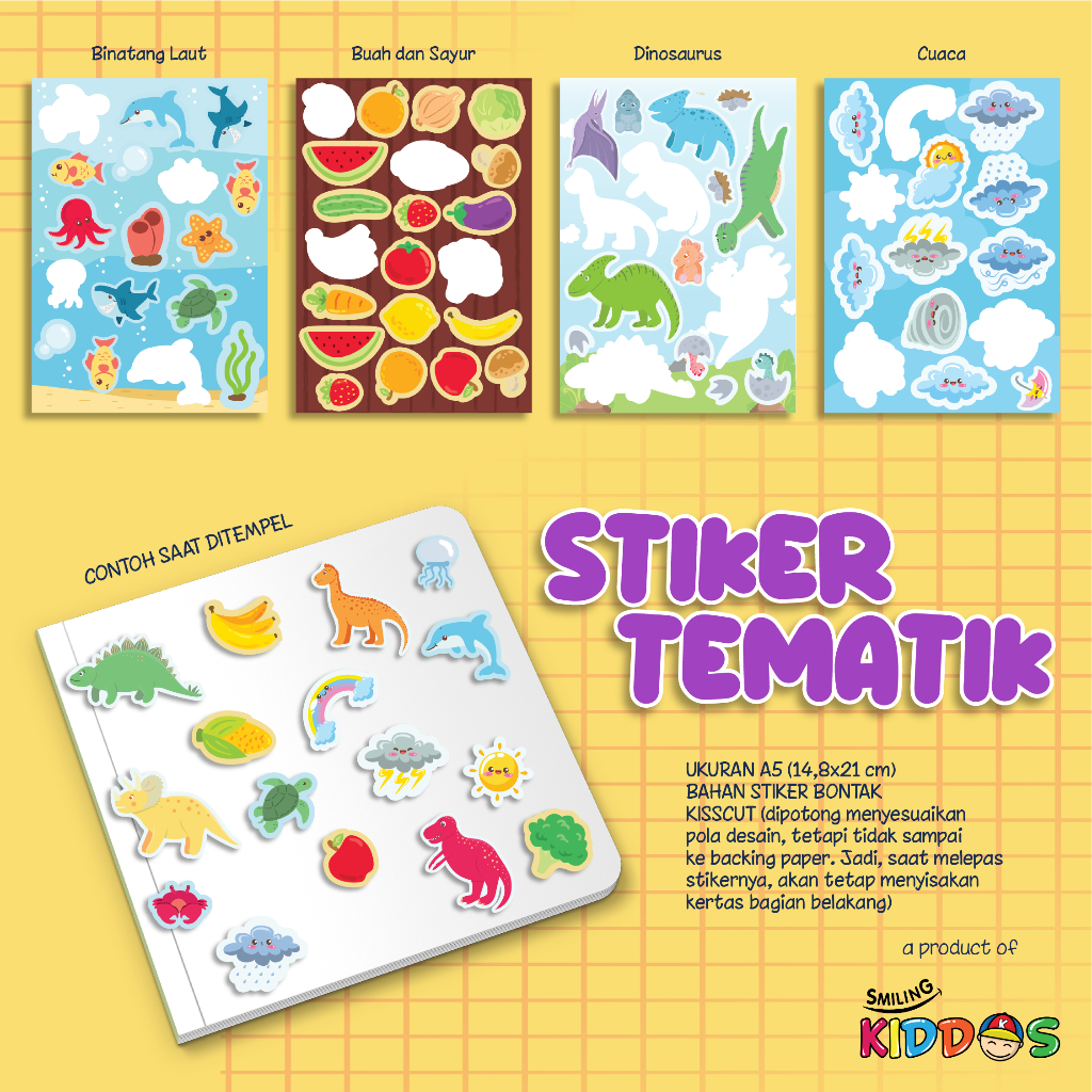 Jual STIKER TEMATIK SK - Mainan Edukasi Sticker Anak Deco Tematik ...
