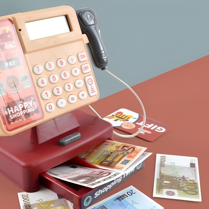 Jual Mainan Anak HAPPY SHOPPING CASH REGISTER Cashier Machine Mesin ...