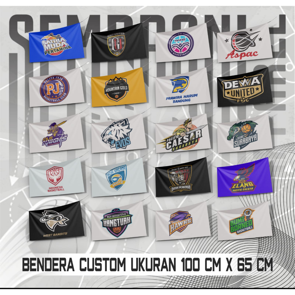 Jual BENDERA CUSTOM FULLPRINTING (BISA REQUEST DESAIN LOGO) | Shopee ...