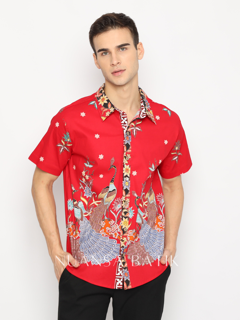 Jual Nuansa Batik Hem Batik Pria Lengan Pendek Bahan Katun Stretch ...