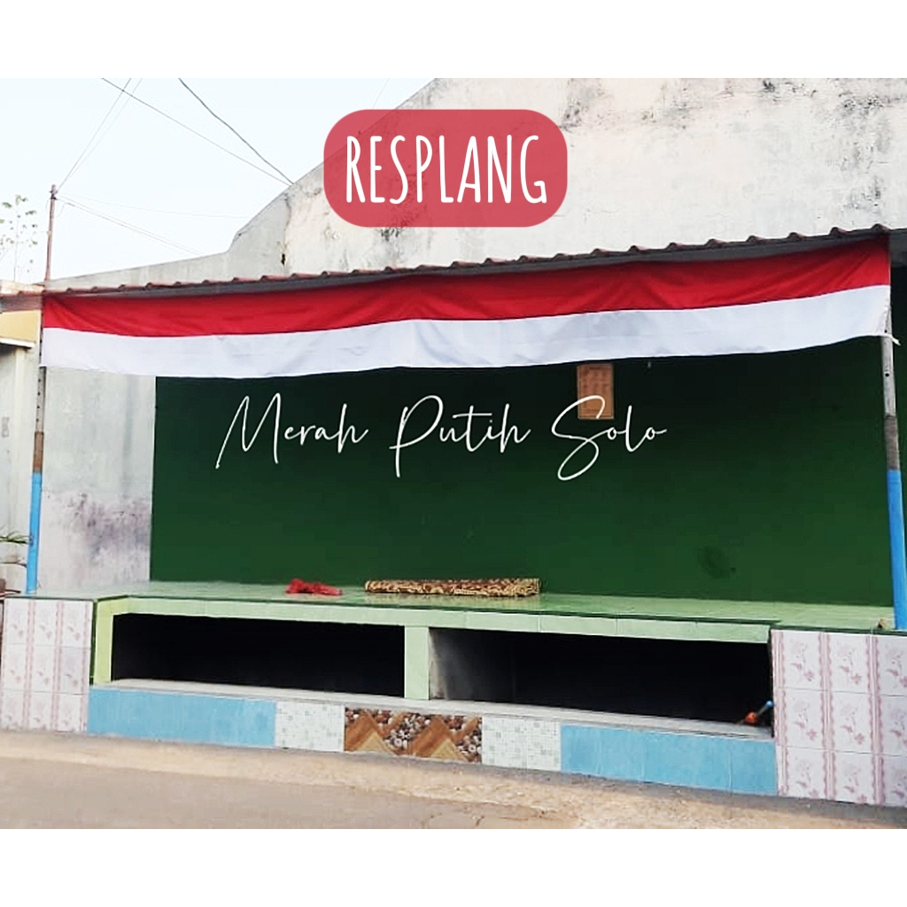 Jual Bendera Merah Putih Panjang / Resplang 5 meter / Lesplang 4 meter ...