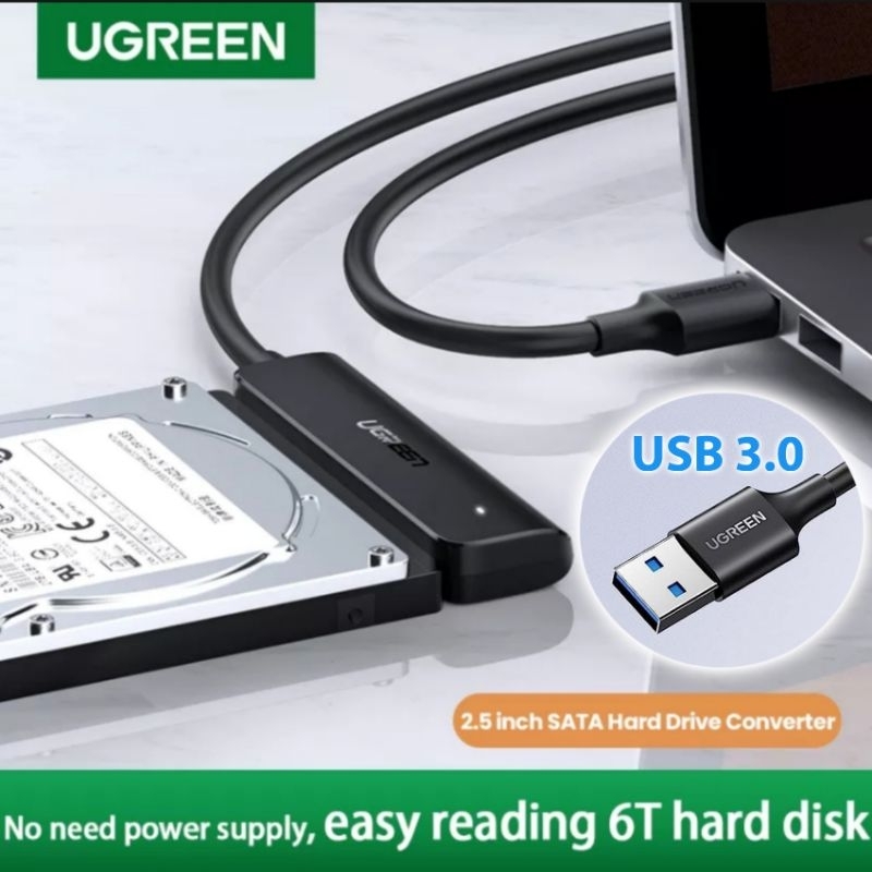 Jual UGREEN Kabel USB 3.0 to SATA Hard Disk HDD / SSD 2,5" Adapter ...