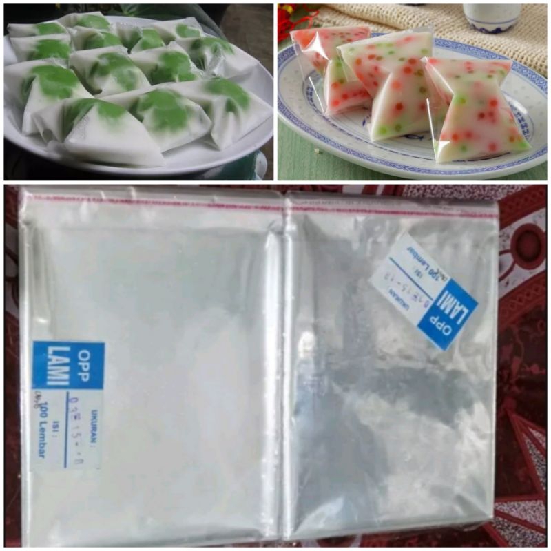 Jual Plastik OPP Sheet 18x16 / Plastik Bungkus Kue Basah / Plastik ...