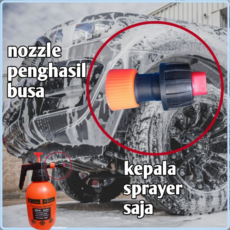 Jual nozelle nozel nosel cucuk penghasil busa untuk sprayer 1dan 2 ...