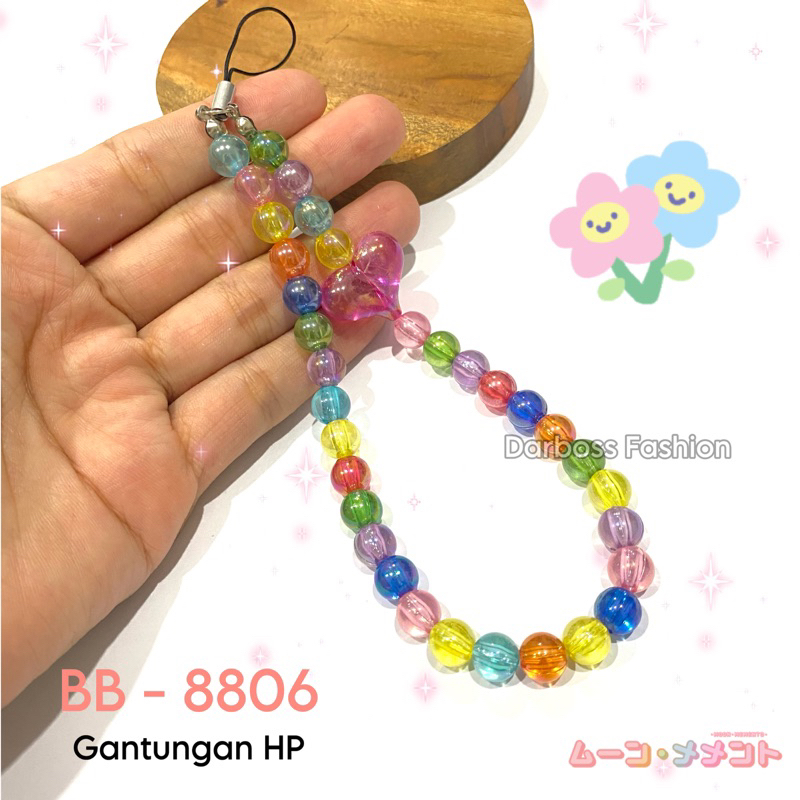 Jual (2) Gantungan HP Estetik/ Tali HP / Strap HP beads / Tali ...