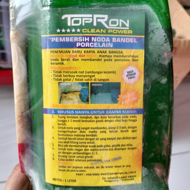 Jual Topron Pembersih Karat 1 liter | Shopee Indonesia