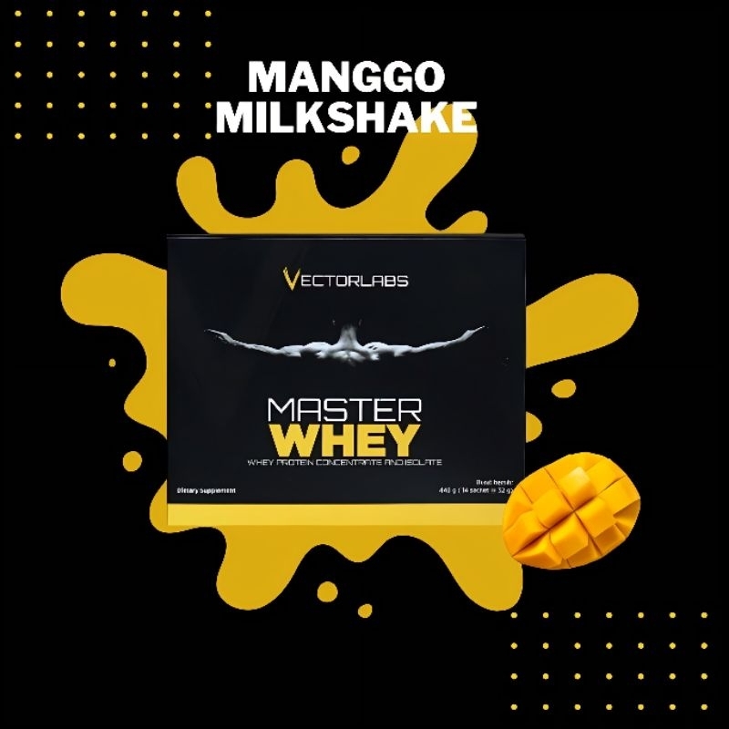 Jual Vectorlabs Master Whey Protein Kemasan Box 12 Sachet Susu Whey ...