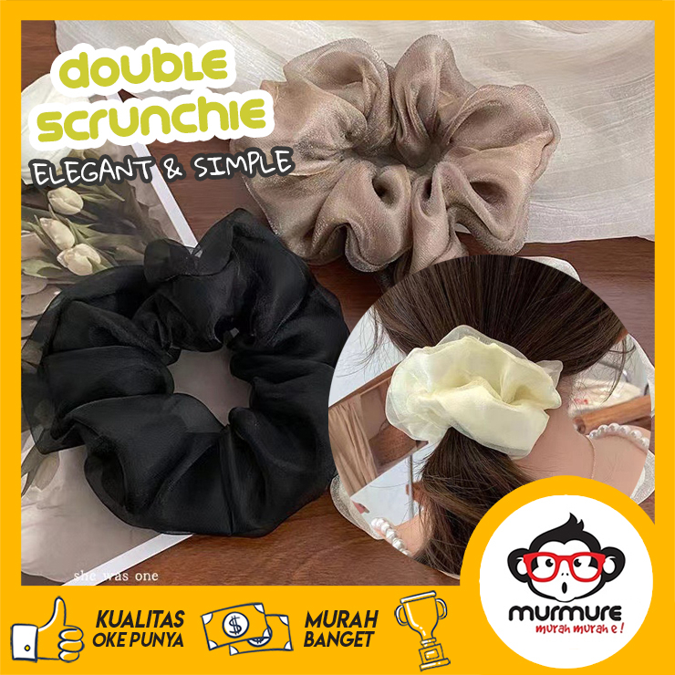 Jual MURMURE | SCRUNCHIE TILE SATIN DOUBLE ALA KOREA STYLE | Shopee ...