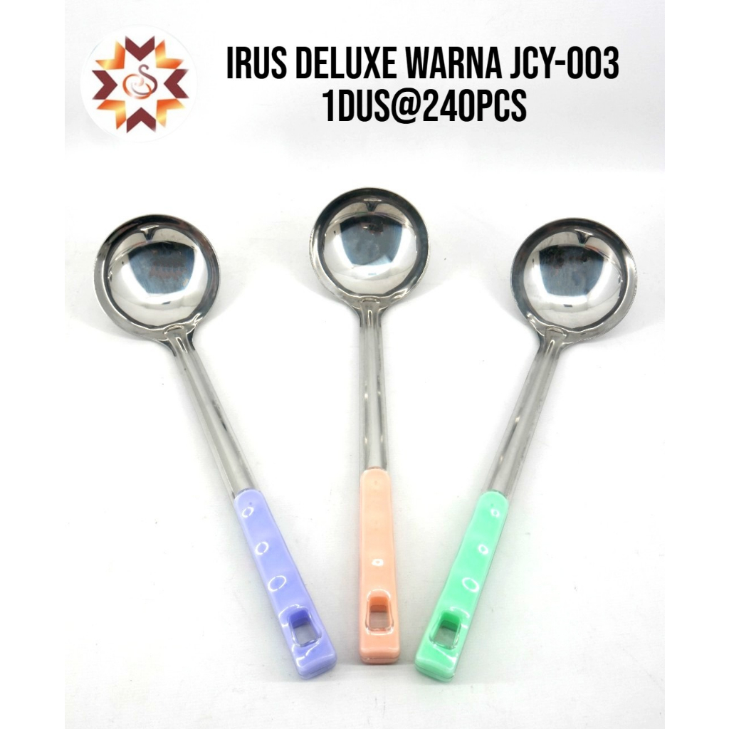Jual Irus Deluxe Warna/ Irus Stainless Steel Deluxe Gagang Plastik ...