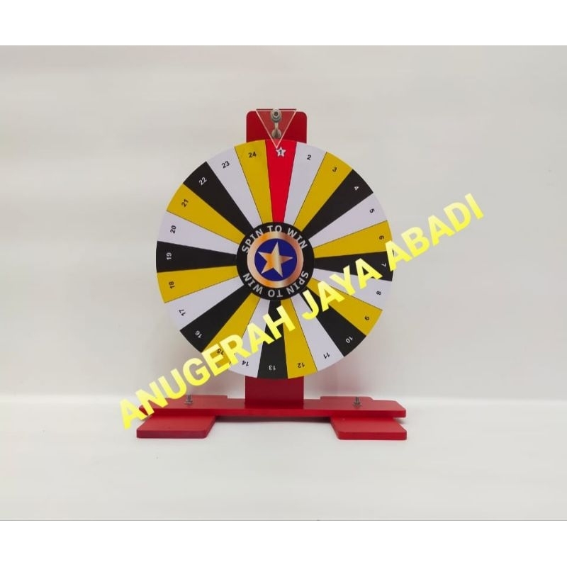 Jual WHEEL OF FORTUNE MEJA 30cm x 45cm - SPINNING WHEEL / ROULETTE MEJA ...