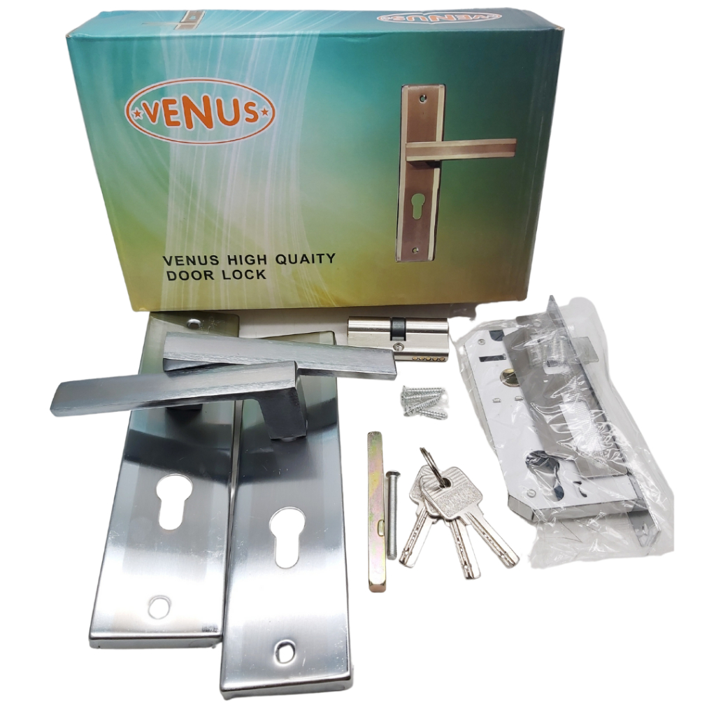 Jual Kunci Handle Pintu Venus Door 21CM Handle+Silinder Komplit Gagang ...