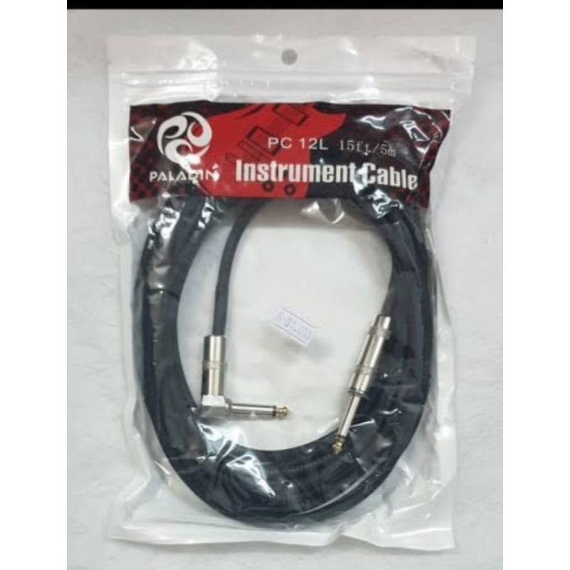 Jual Paladin PC12 5 meter 5m Jack Instrument Cable kabel jek instrumen gitar bass | Shopee Indonesia