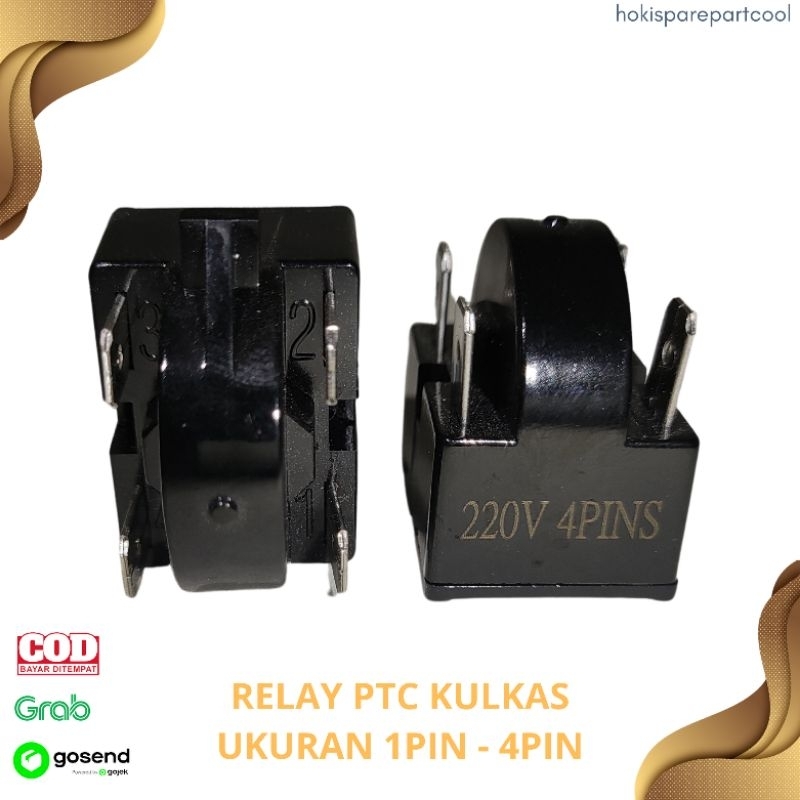 Jual RELAY PTC KULKAS / PTC RELAY KULKAS 1PIN 2PIN 3PIN 4PIN | Shopee ...