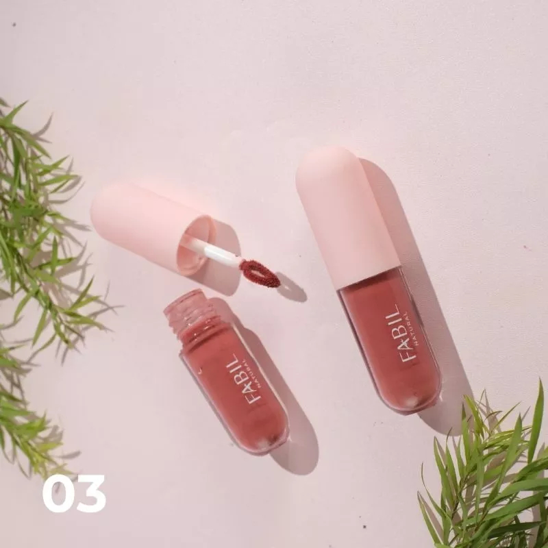 Jual Fabil Natural Lip matte Lipcream 03 Humaira Daun Kelor Wudhu ...
