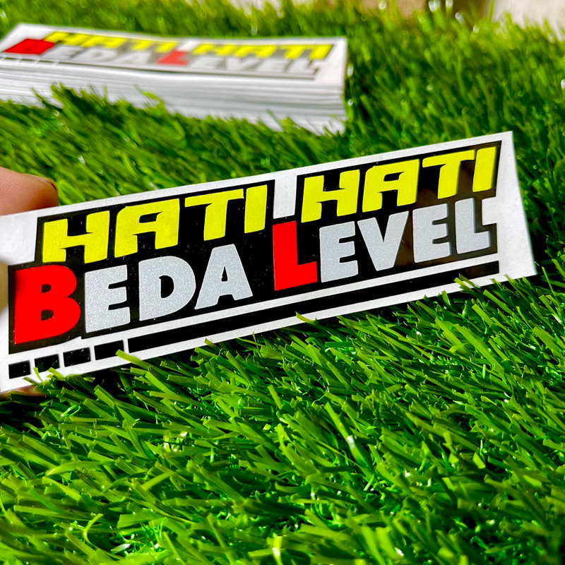 Jual Sticker hati hati beda level stiker cutting kata kata 1pcs ...