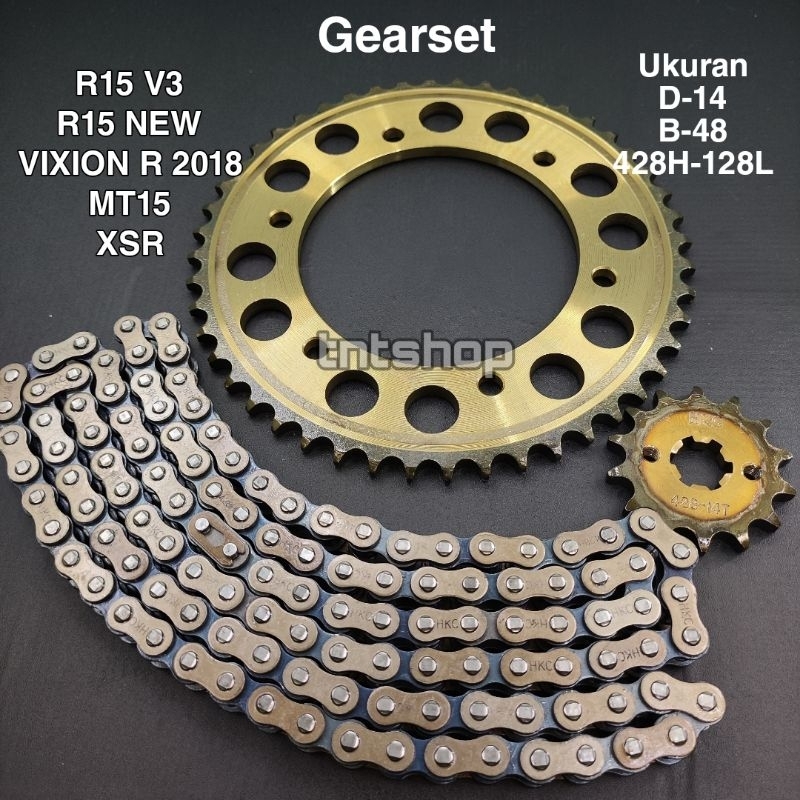 Jual Gear gir set paket R15 V3 gearset R15 v3 Vixion R xsr MT15 gear ...