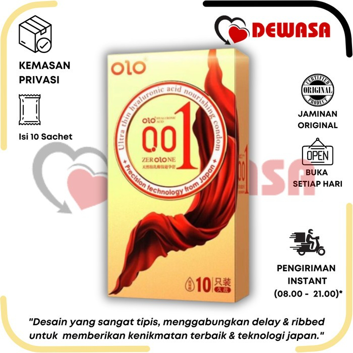 Jual OLO Kondom 001 Crimson Ultimate Gold - 1 Pcs (REPACK) | Shopee Indonesia