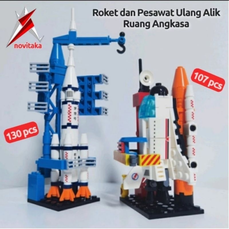 Jual Pesawat Ruang Angkasa Space Shuttle Mainan Rakit Balok Lego Brick ...
