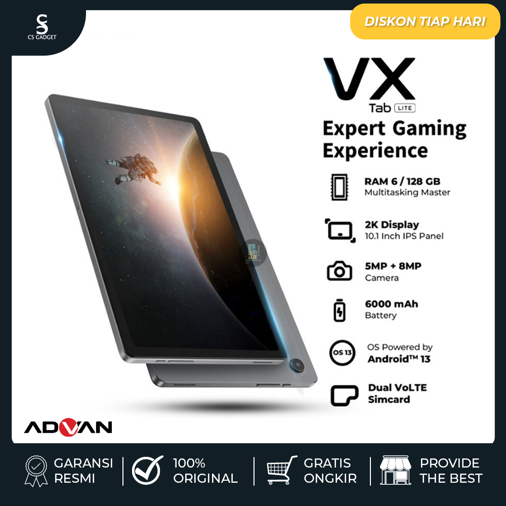 Jual ADVAN TAB VX LITE 10.4” Octa Core 2.0Ghz TABLET Android Dual SIM ...