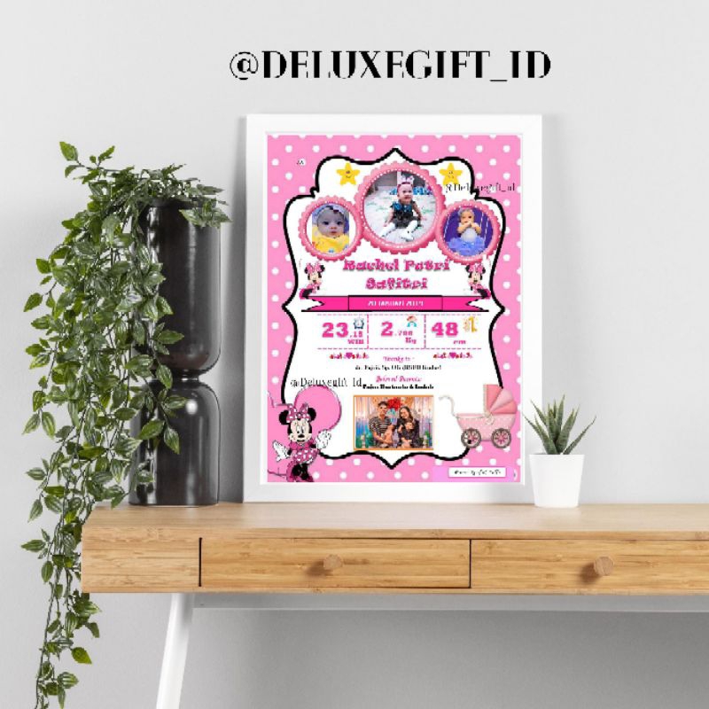 Jual BIODATA BAYI & ANAK 3D atau 2D UKURAN 35 x 25 Cm [Desain PART 3 ...