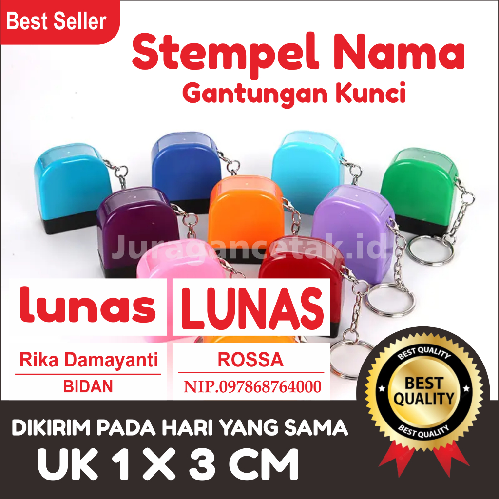 Jual Stempel Nama, Stempel Dokter, Stempel Bidan, Stempel Perawat, Stempel Gantungan Kunci ...