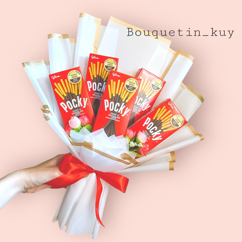 Jual (BUKET SNACK 0012) Buket Snack Pocky 22 gr Murah Untuk Hadiah Kado ...