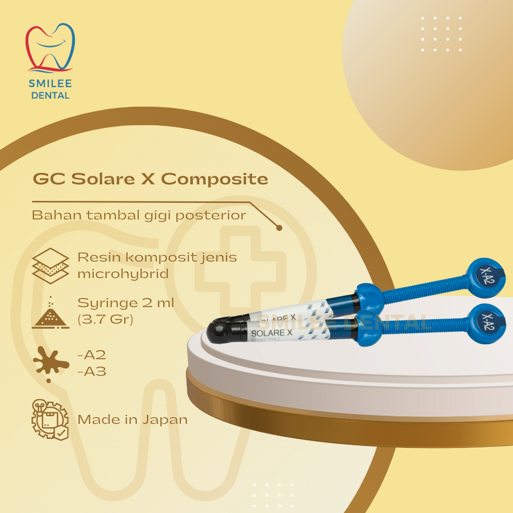 Jual GC Composite Solare Posterior X 2 ml, Komposit GC, Bahan Tambalan ...