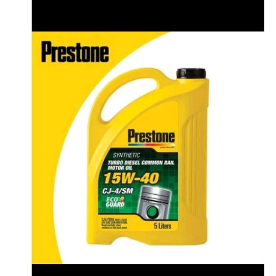 Jual Oli Mesin Diesel Prestone 15W-40 Synthetic CJ-4/SM 5 Liter ...