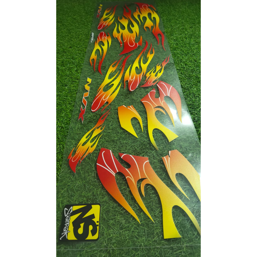 Jual STICKER STRIPING AEROX 155 NVX LIS BAHAN BENING TRANSFARAN API ...