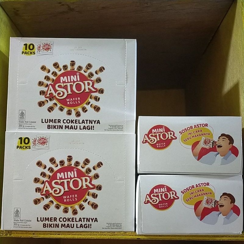 Jual mini astor wafer rolls 1box(10 bks) | Shopee Indonesia