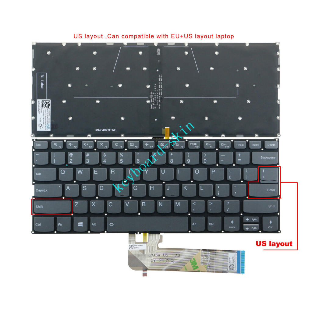 Jual Keyboard Original Laptop Lenovo For Flex 5 14 AL Ideapad 3 ...