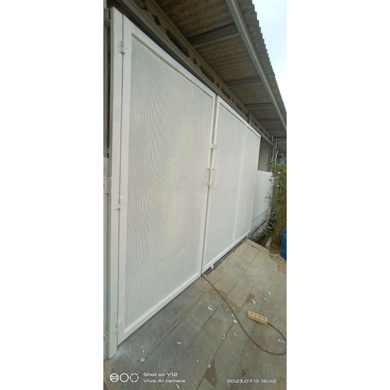 Jual pagar perforated efek one way kekinian | Shopee Indonesia