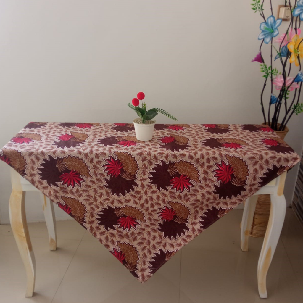 Jual Taplak Meja Batik Guru Kantor Sekolah Katun 120x120cm | Shopee ...