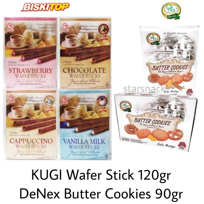 Jual Kugi Wafer Stick Cinnamon 120Gr De Nex Butter cookies | Shopee ...