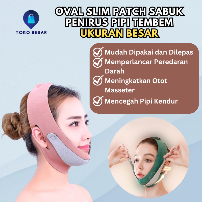 Jual UKURAN BESAR Oval Belt Face Slim Membentuk Wajah Langsing Penirus ...