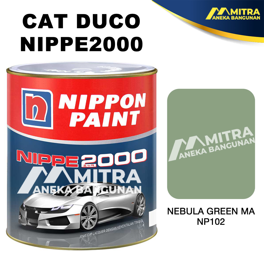 Jual [TINTING] CAT DUCO NIPPE 2000 1 LITER NEBULA GREEN NP102 / CAT MOBIL CAT KAYU CAT BESI ...