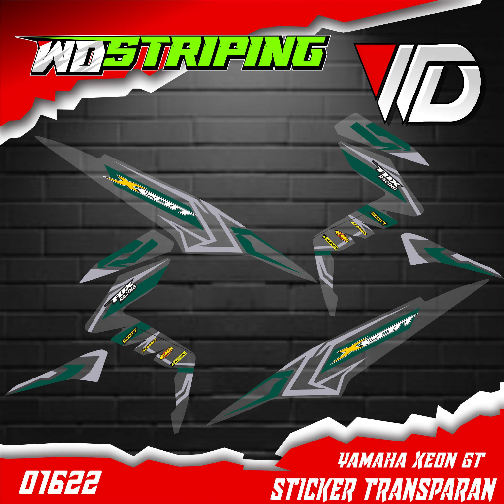 Jual 01622 sticker striping transparan sepeda motor yamaha xeon gt ...