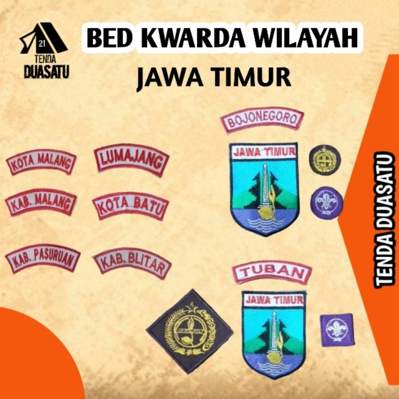 Jual Bed bordir Atribut Seragam Pramuka 1Set Lengkap Wilayah Provinsi ...