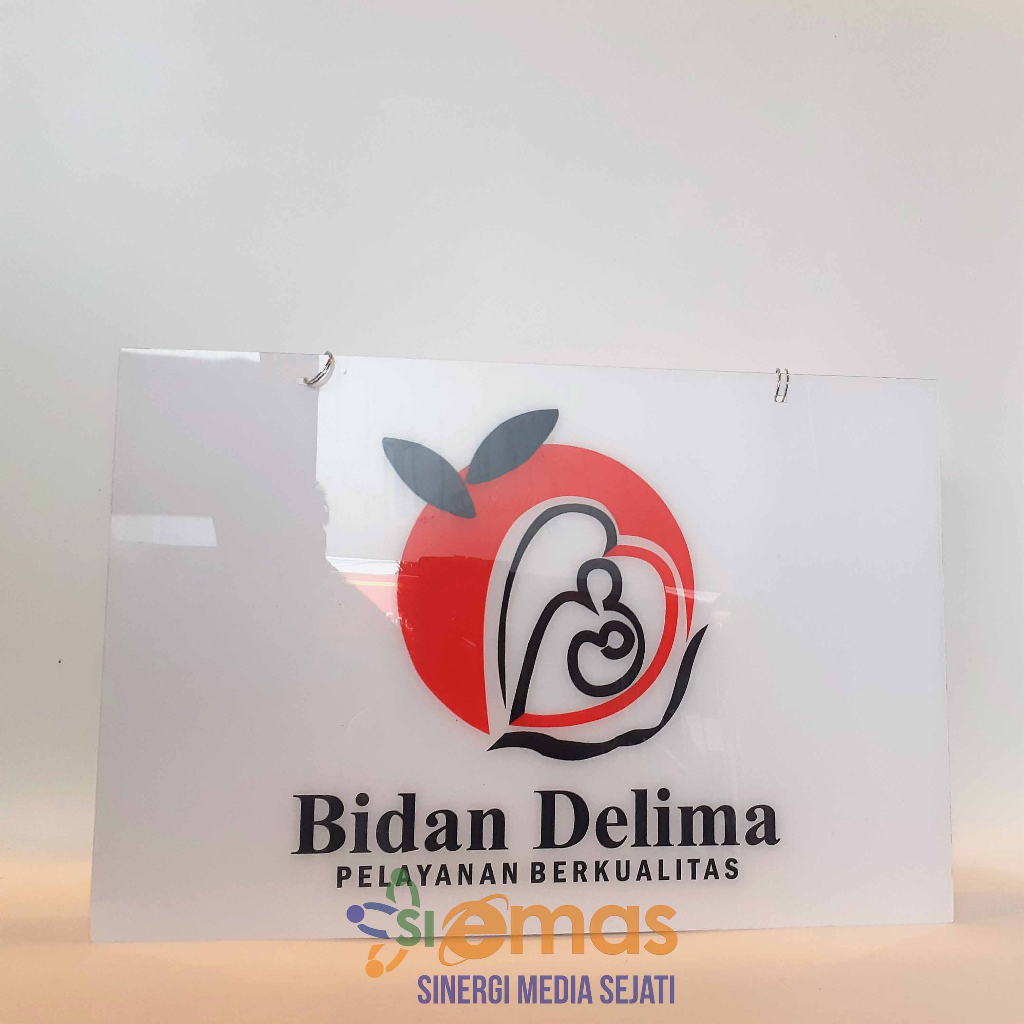 Jual Papan Akrilik Logo Bidan Delima | Akrilik Lambang Praktek Bidan ...