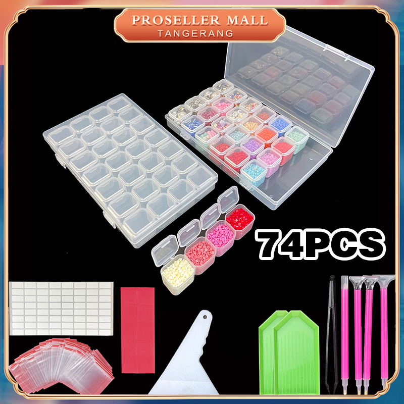 Jual 74PCS 5D Diamond Painting Kit Tools DIY Diamondpainting Tool Set ...