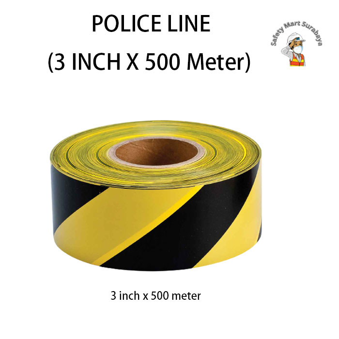 Jual Police Line / Garis Polisi 3 inchi x 500 meter / Barricade Tape ...