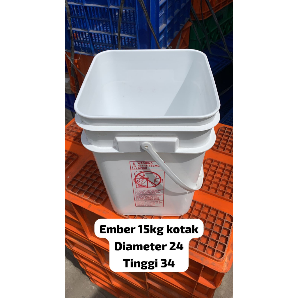 Jual ember plastik 15liter bekas serbaguna ember eskrim kotak ...