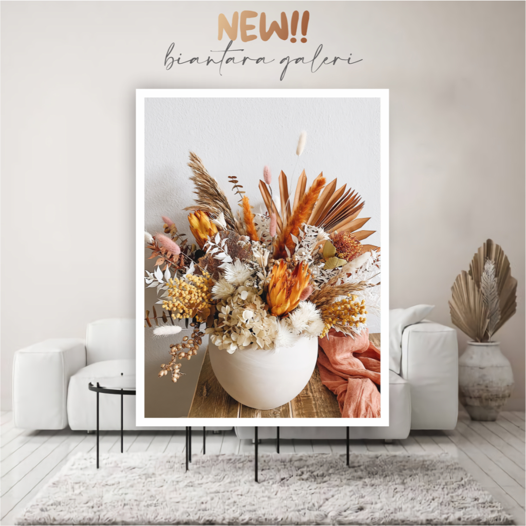 Jual NEW!! BIANTARA (30X40 CM) UKURAN JUMBO BUNGA KERING ABSTRAK BUNGA ...