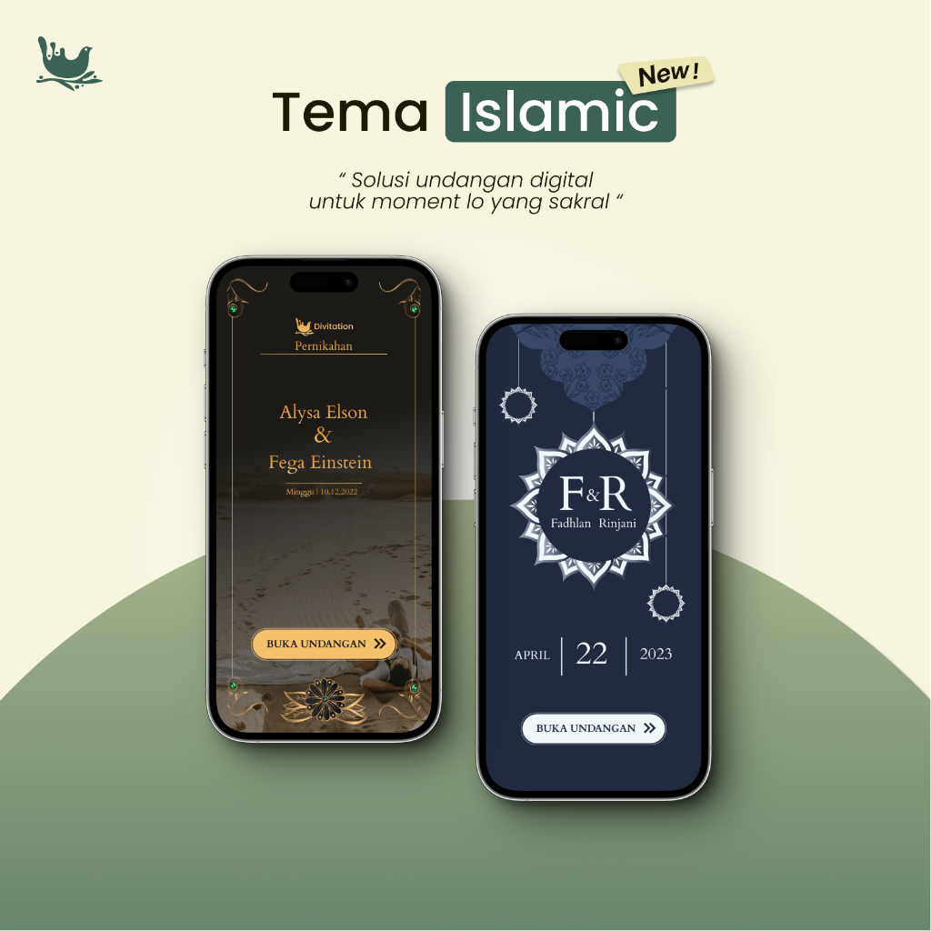 Jual [PREMIUM] Tema Islamic | Undangan Digital Website Pernikahan ...