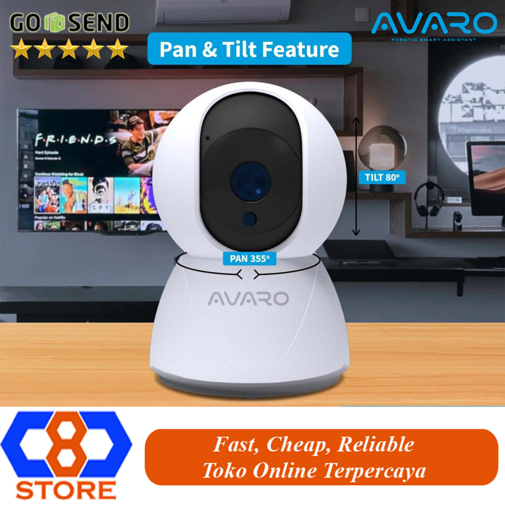 Jual AVARO CT-01 Smart CCTV IP Camera Indoor 2MP (Port Lan) | Shopee Indonesia