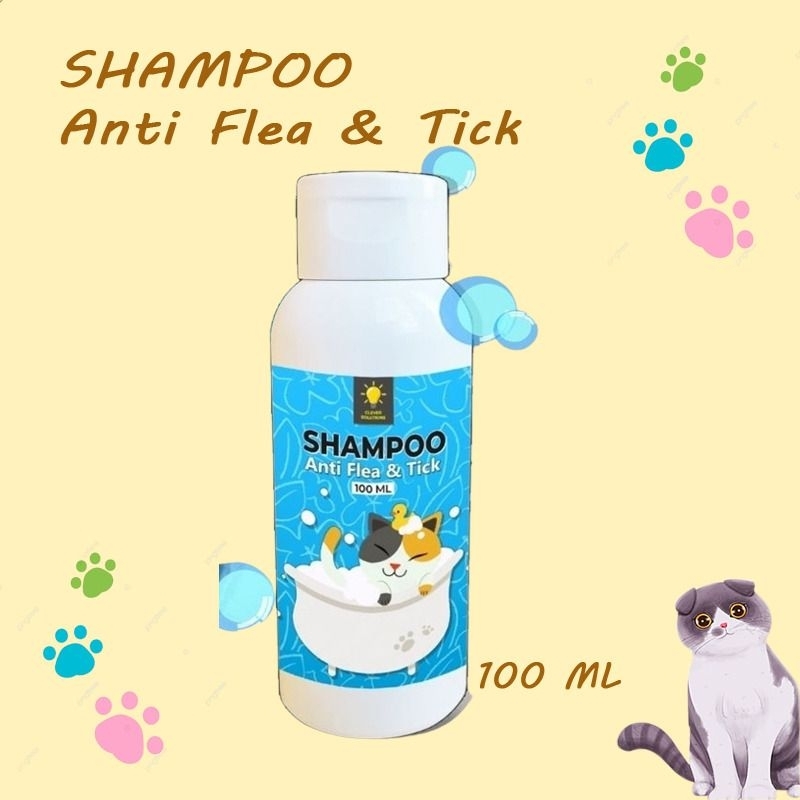 Jual Shampo Kucing Sampo Anti Kutu Jamur ANTI FLEA & TICK 100 ML Anti ...